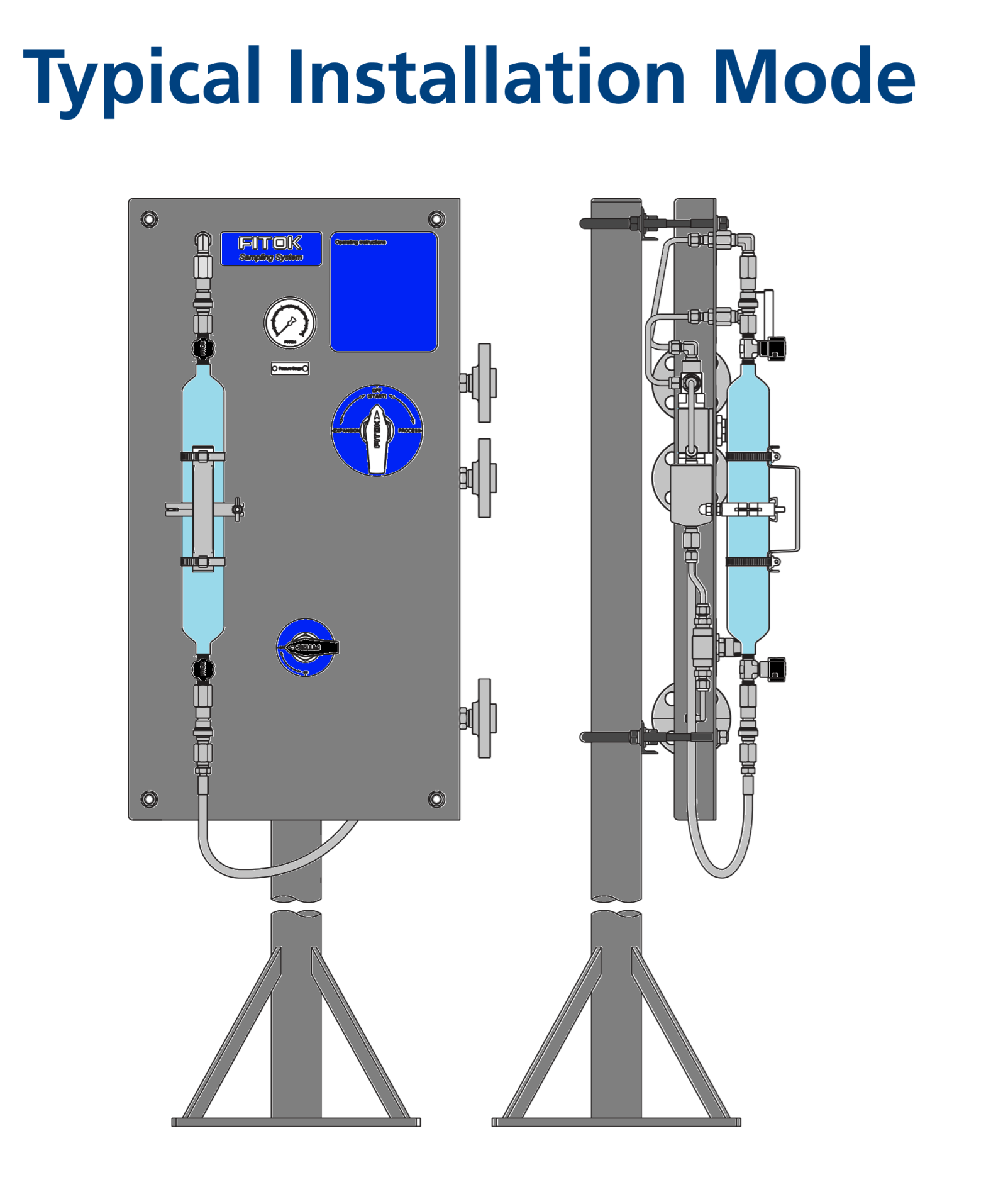 sampling cylinder for liquefied gas system purge