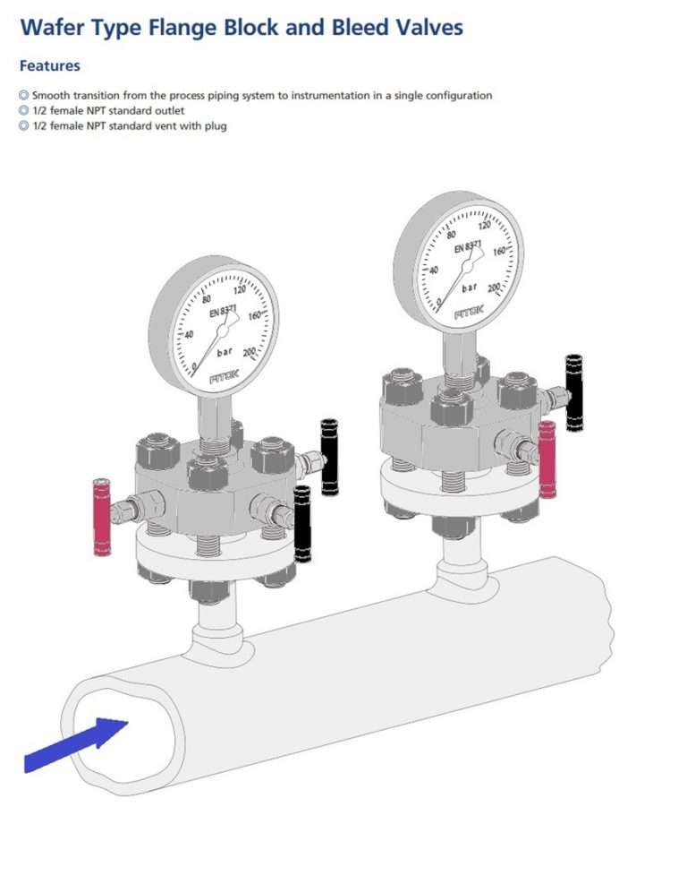 double block and bleed combines one or more block/isolate valves